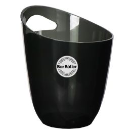 Bar Butler Wine Bucket Transparent Black Plastic 3L