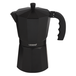 Legend Premium Moka Pot 12 Cup Black