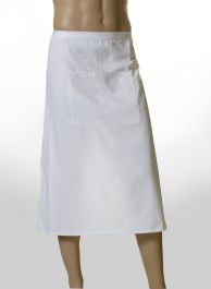 Maxi Calf Length Apron White | Uniform | Banks Kitchen
