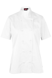 Jonsson Workwear Women's Short Sleeve Chef Jacket White XL | Uniform ...